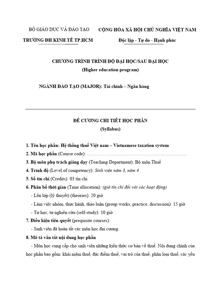 DE-CUONG-HTTVN - 11 Buoi-Ban Dem | PDF
