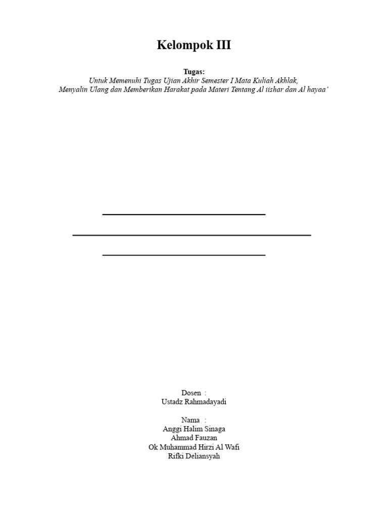 Kelompok III | PDF