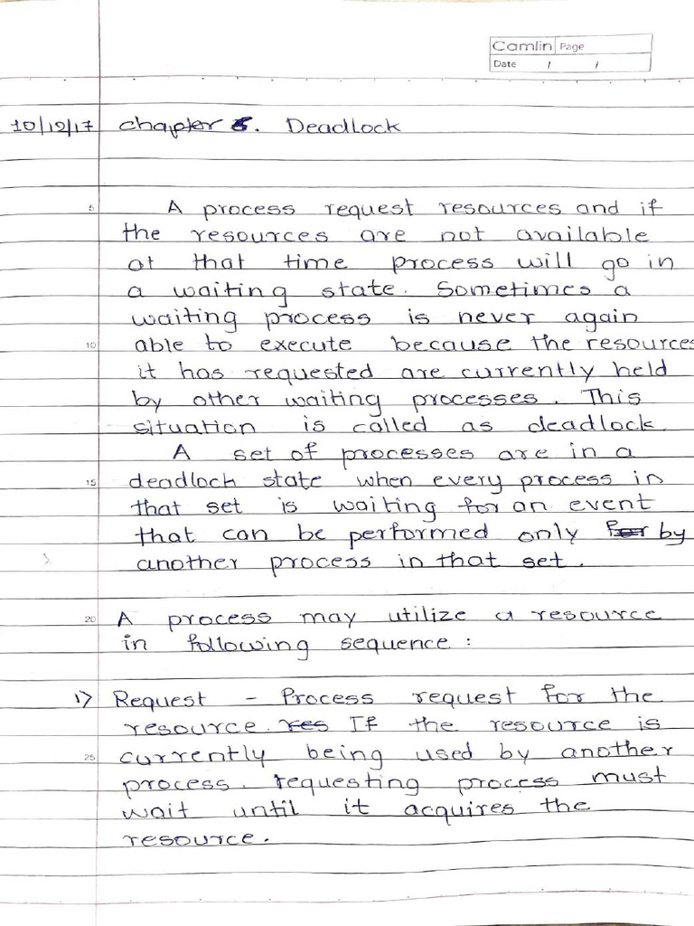 Chapter 5 Deadlocks Pdf Concurrency Computer Science