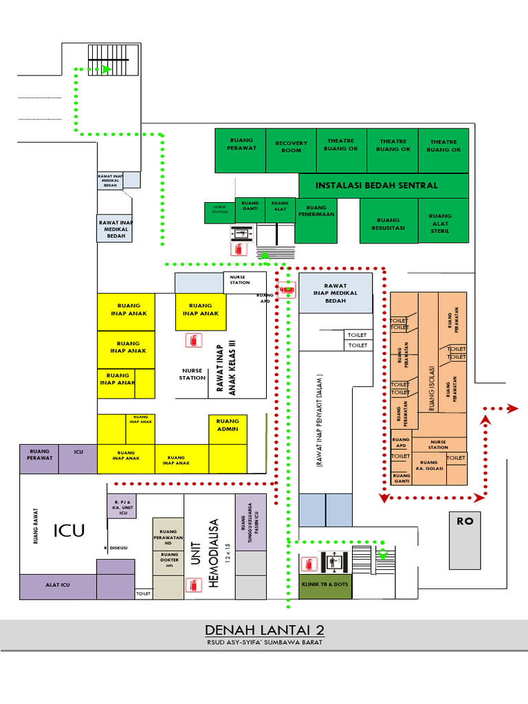 Denah Lantai Ii Evakuasi Fix | PDF