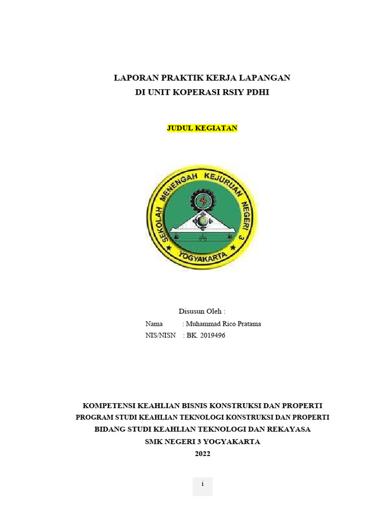 Laporan Muhammad Rico Pratama | PDF | Bisnis