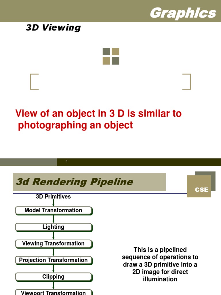 View of An Object in 3 D Is Similar To Photographing An Object | PDF ...