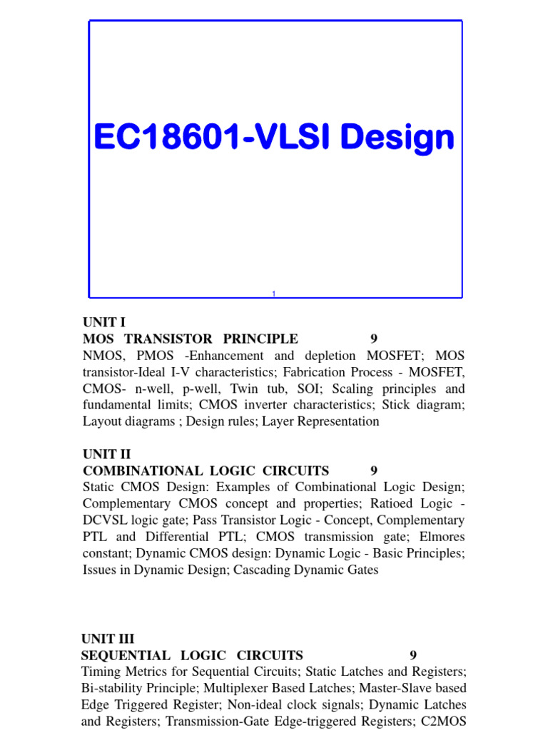 1.3 CMOS-Inverter-DC-Characteristics | PDF | Cmos | Logic Gate