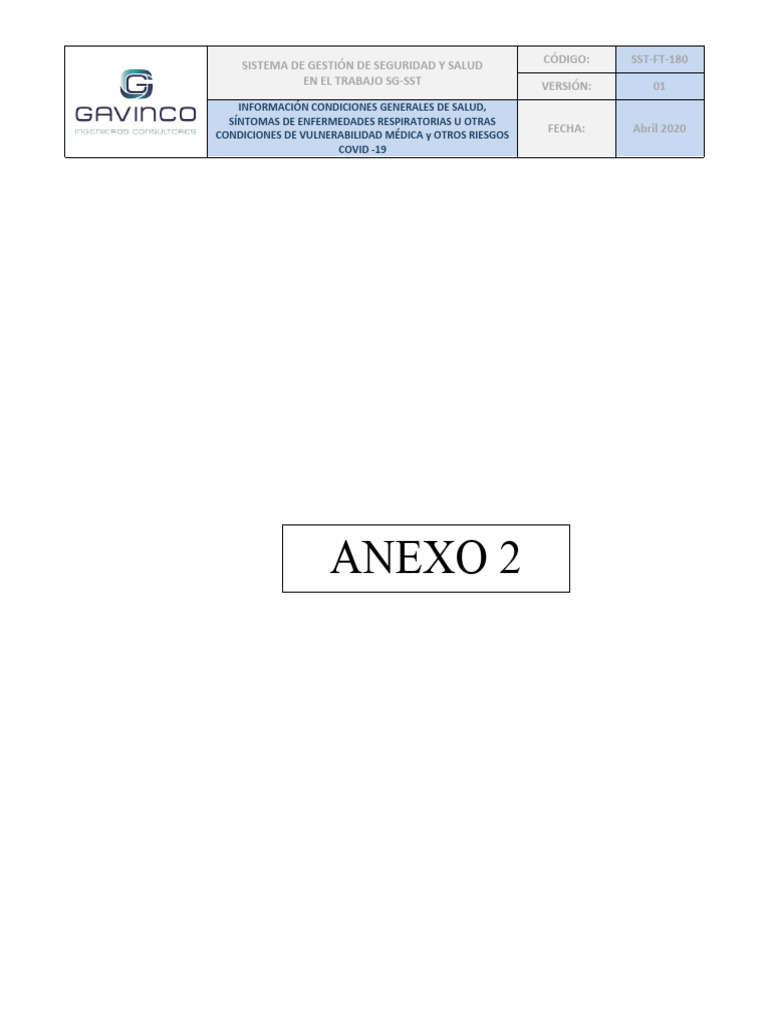 Anx 2 Encuesta Escvt Covid 19 | PDF | Especialidades Medicas | Salud pública
