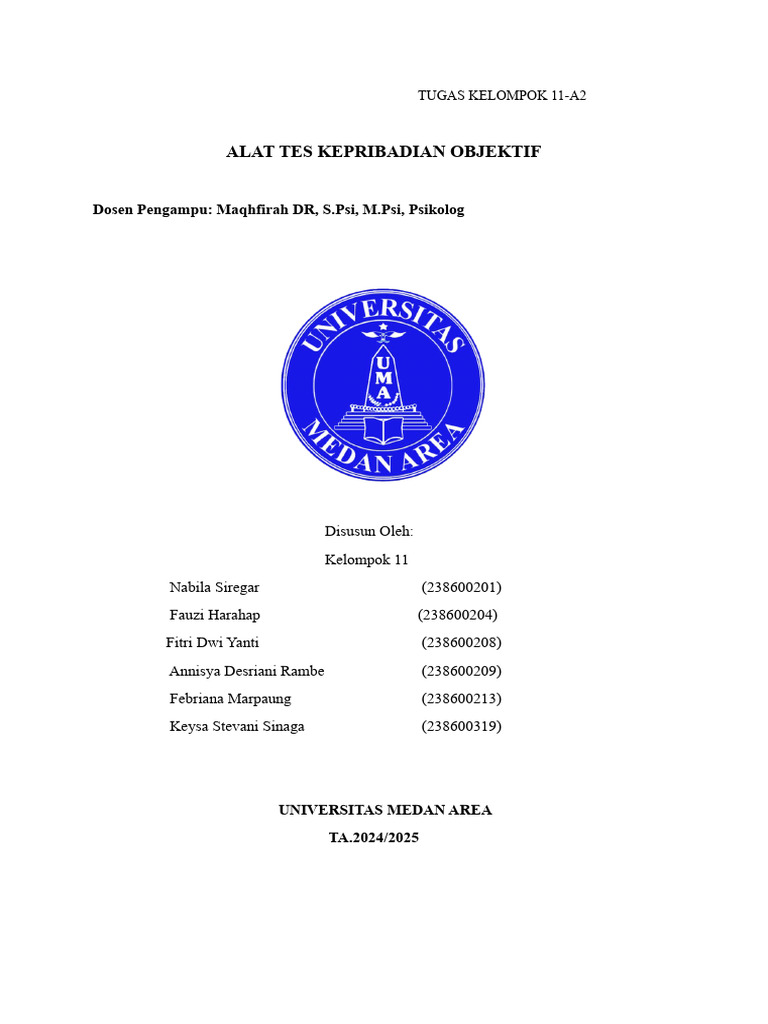 Diagnostik Objektif Kel-11 | PDF