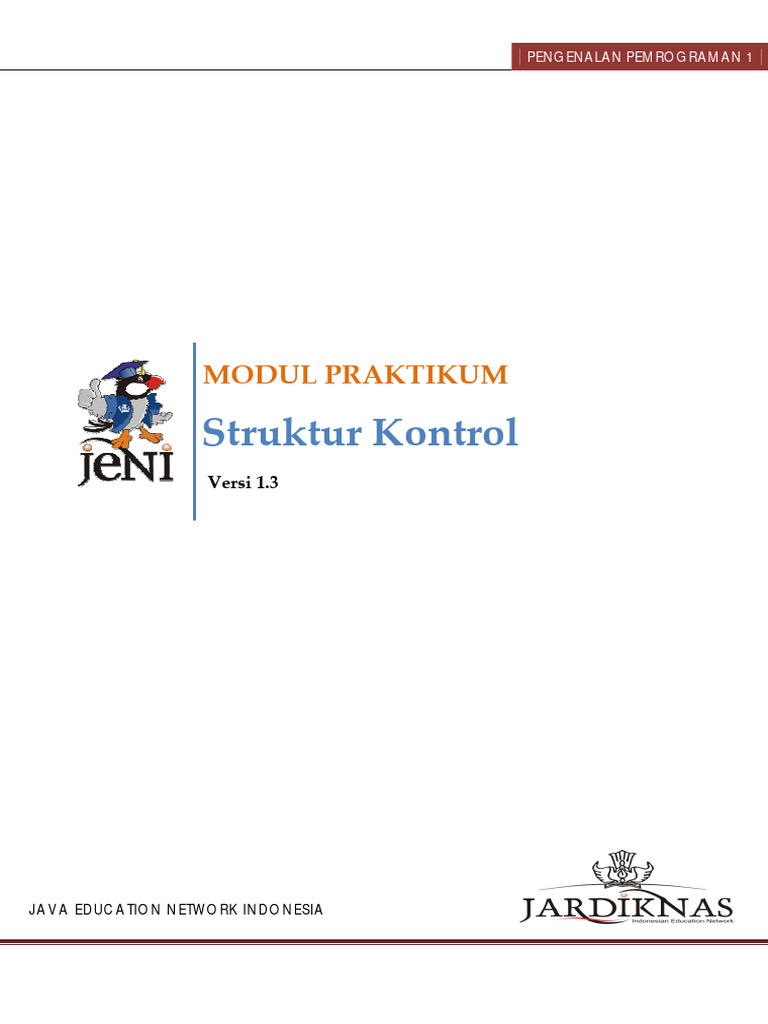 Modul Praktikum Struktur Kontrol Java | PDF | Computer Programming | Software Engineering
