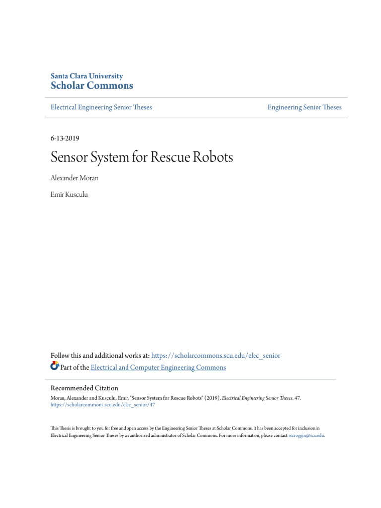 Sensor System for Rescue Robots | PDF | Lidar | Digital Camera