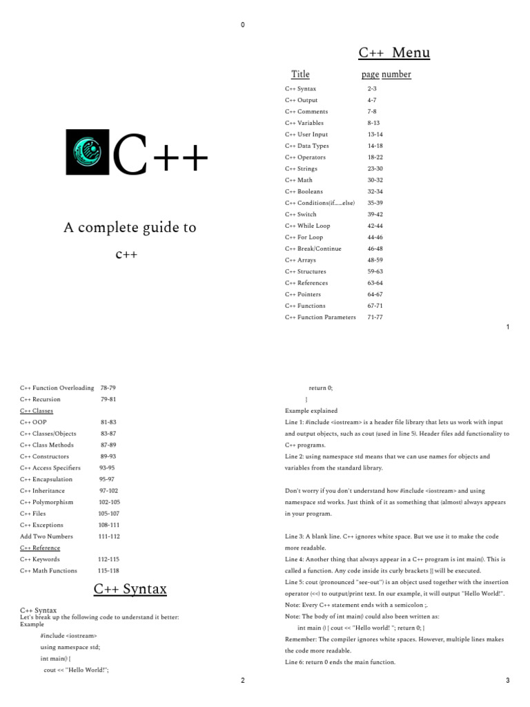 C++ Print | PDF | C++ | Namespace C++ Print | PDF | C++ | Namespace