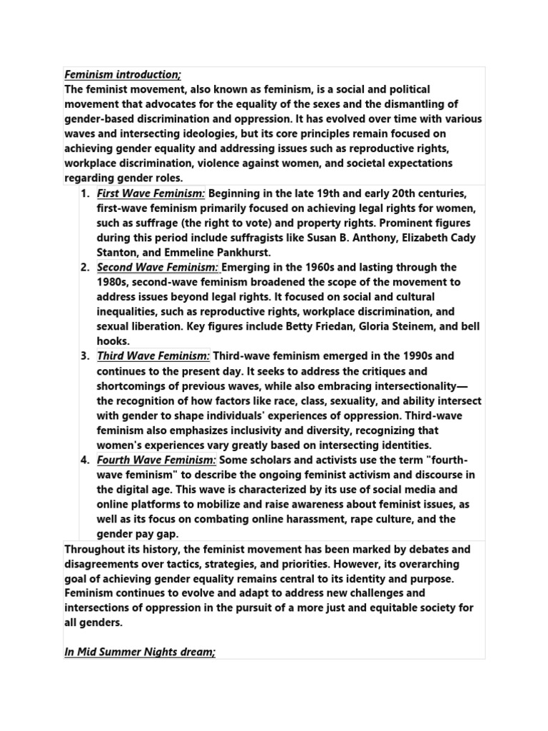 Micro Mid Summar Nights Dream Micro | PDF | Id | Gender Studies