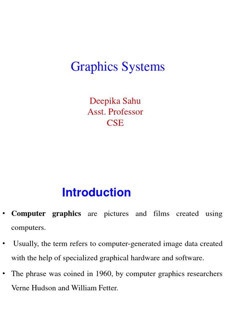 Module-I Graphics Systems | Download Free PDF | Computer Monitor | Pixel