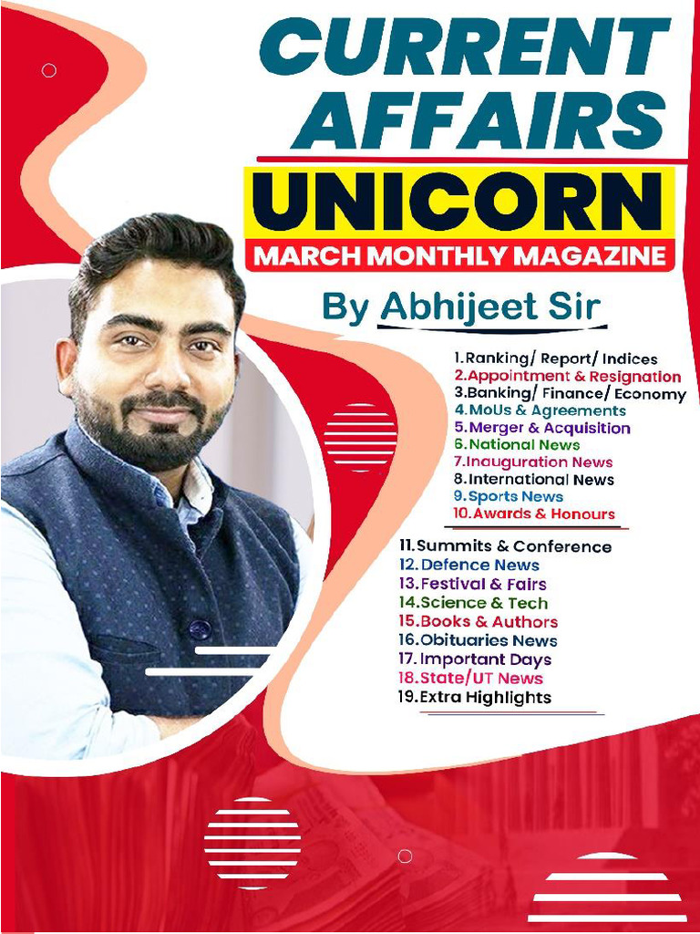 Topic Wise Magazine English March | PDF | Human Development Index ...