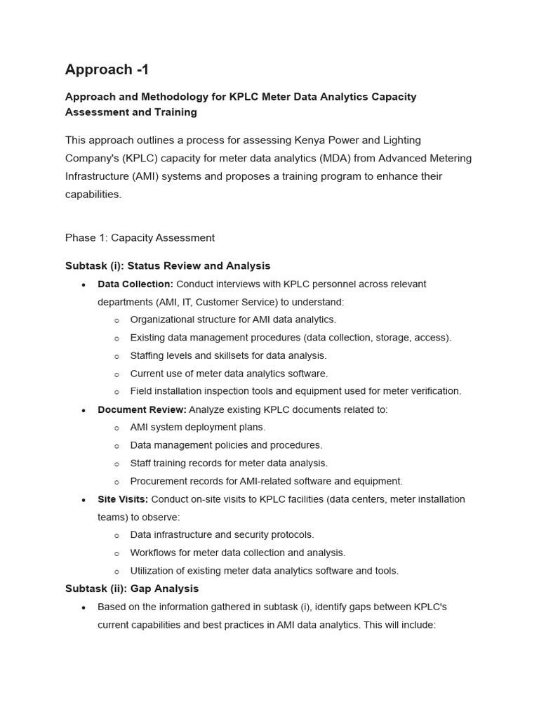 Prepare An Approach and Methodology For | PDF | Data Analysis | Data