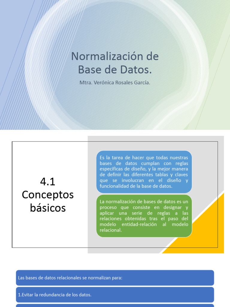 UNIDAD IV. Normalizaci-N de Base de Datos | PDF | Bases de datos | Gestión de tecnología de la ...