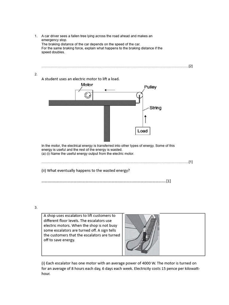 Energy Transfer and Calculations in Physics | PDF | Solar Energy ...