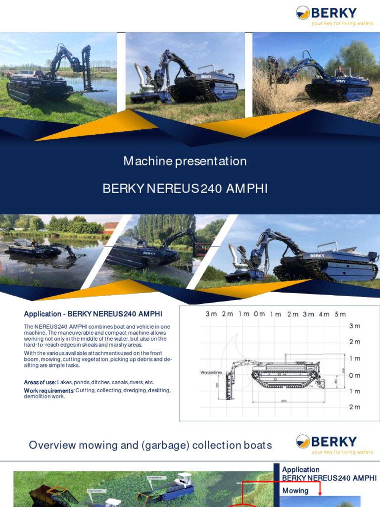 BERKY NEREUS 240 AMPHI Overview | PDF | Pump | Dredging