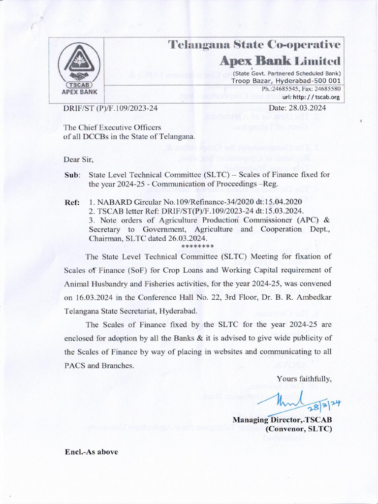 Scales of Finance (SoF) 2024-25 | PDF