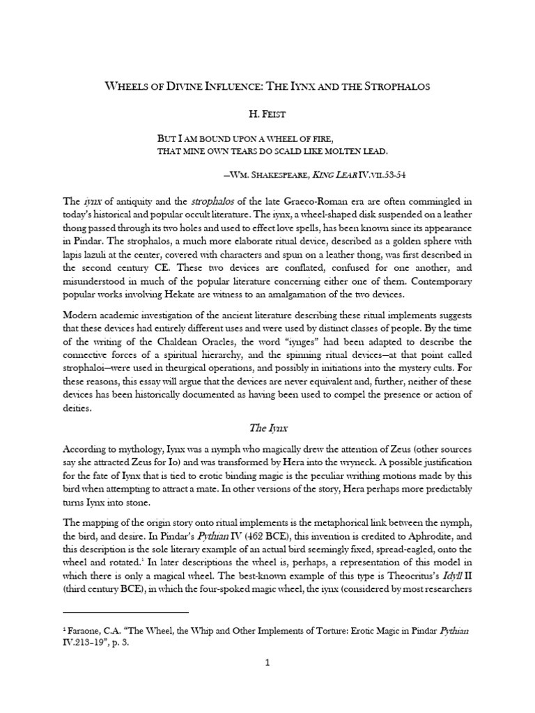 Divine Wheels HF Submitted 03.03.2022 Edited at Hadean | PDF | Jason