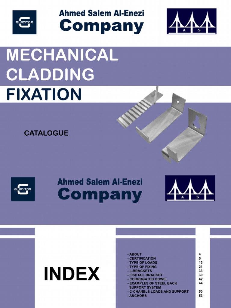 Cladding Fixation Systems Overview | PDF