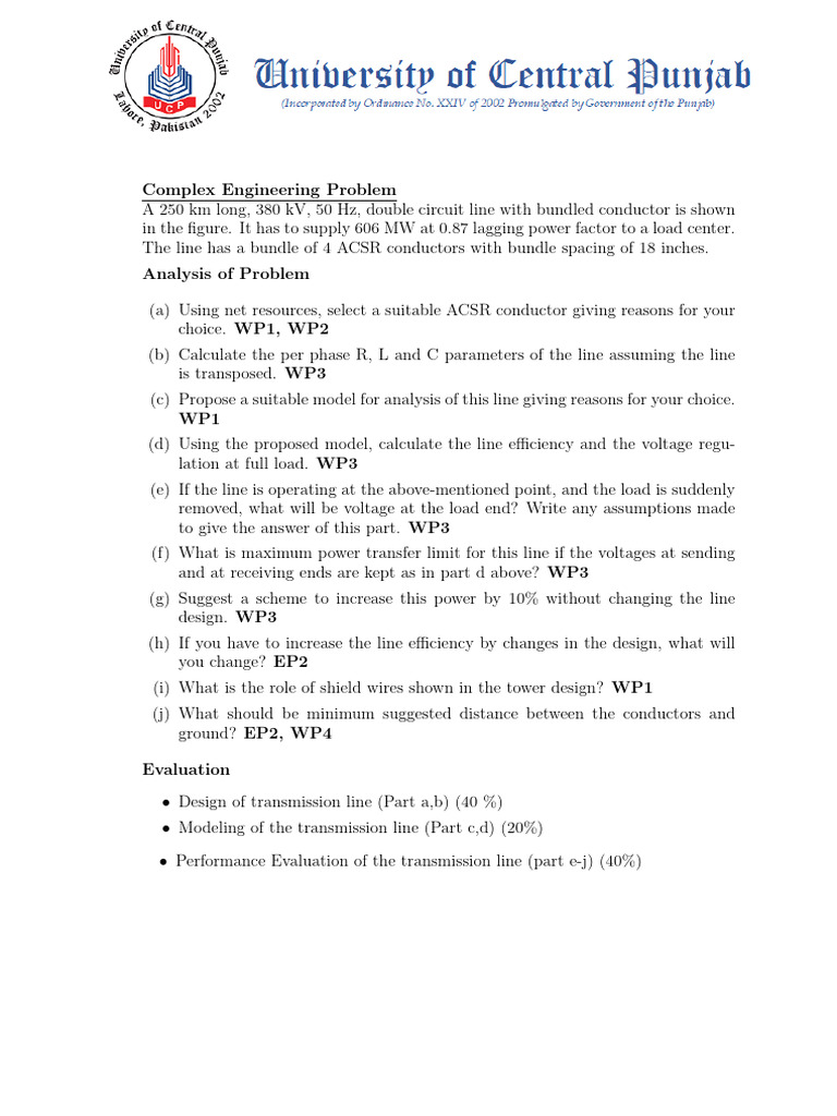 Assignment-3 (CEP) | Download Free PDF | Electric Power Transmission | Electrical Engineering