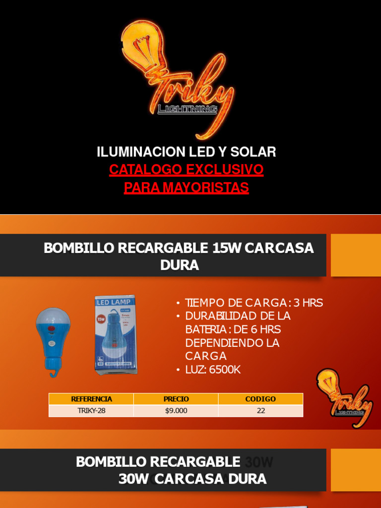 CATALOGO TRIKY LIGHTING 08.02.2024 BSGG | PDF | Diodo emisor de luz | Encendiendo