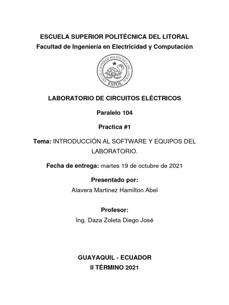 Informe Practica #1 Alavera | PDF | Inductor | Condensador
