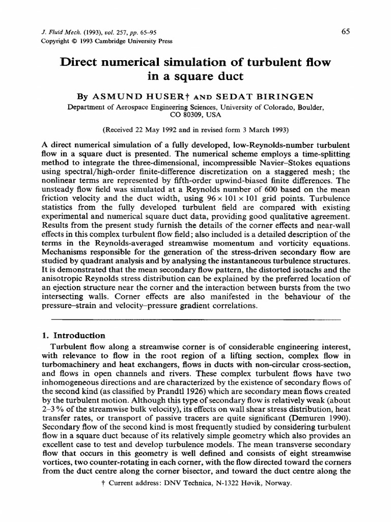 Direct Numerical Simulation of Turbulent | PDF | Fluid Dynamics ... Direct Numerical Simulation of Turbulent | PDF | Fluid Dynamics ...