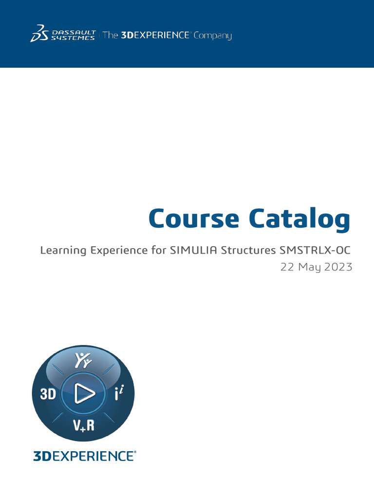 SIMULIA Structures Course Catalog 2023 | PDF | Mechanical Engineering