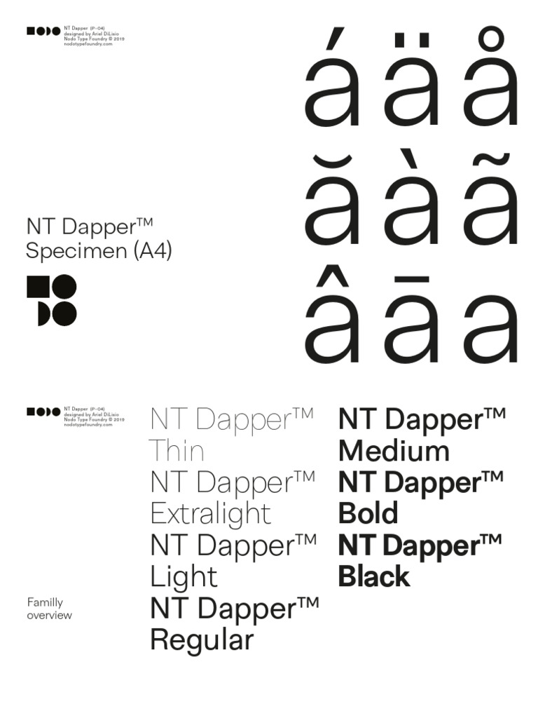 NT Dapper Specimen | PDF | Typefaces | Typography
