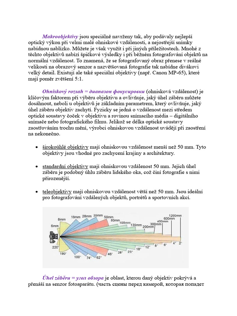 Fotoaparáty Pojmy | PDF