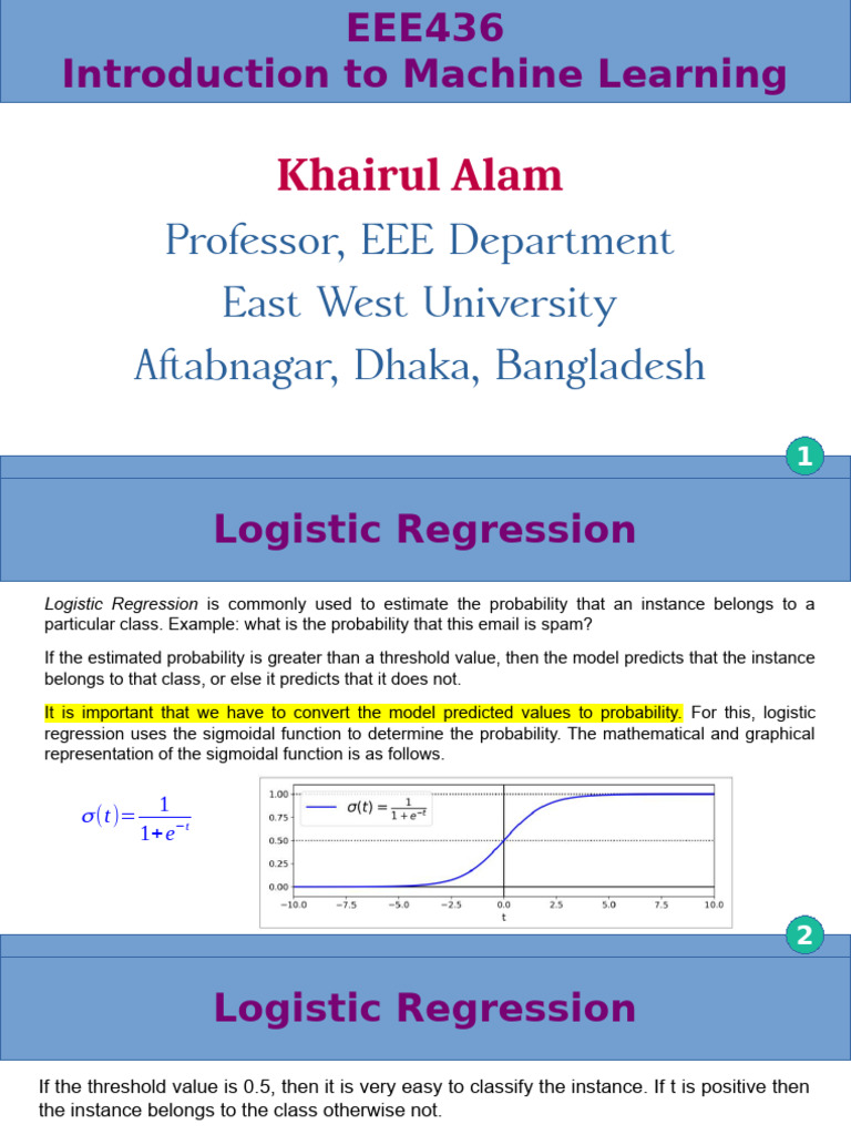Logistic Regression | Download Free PDF | Accuracy And Precision | Multivariate Statistics