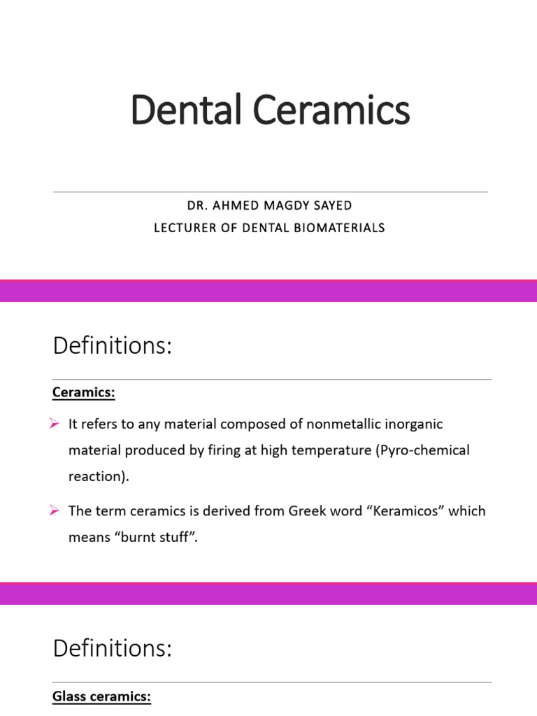 04 Dental Ceramics | PDF | Ceramics | Silicon Dioxide
