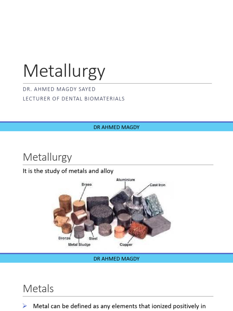 Metallurgy in Dental Applications | PDF | Freezing | Plasticity (Physics)