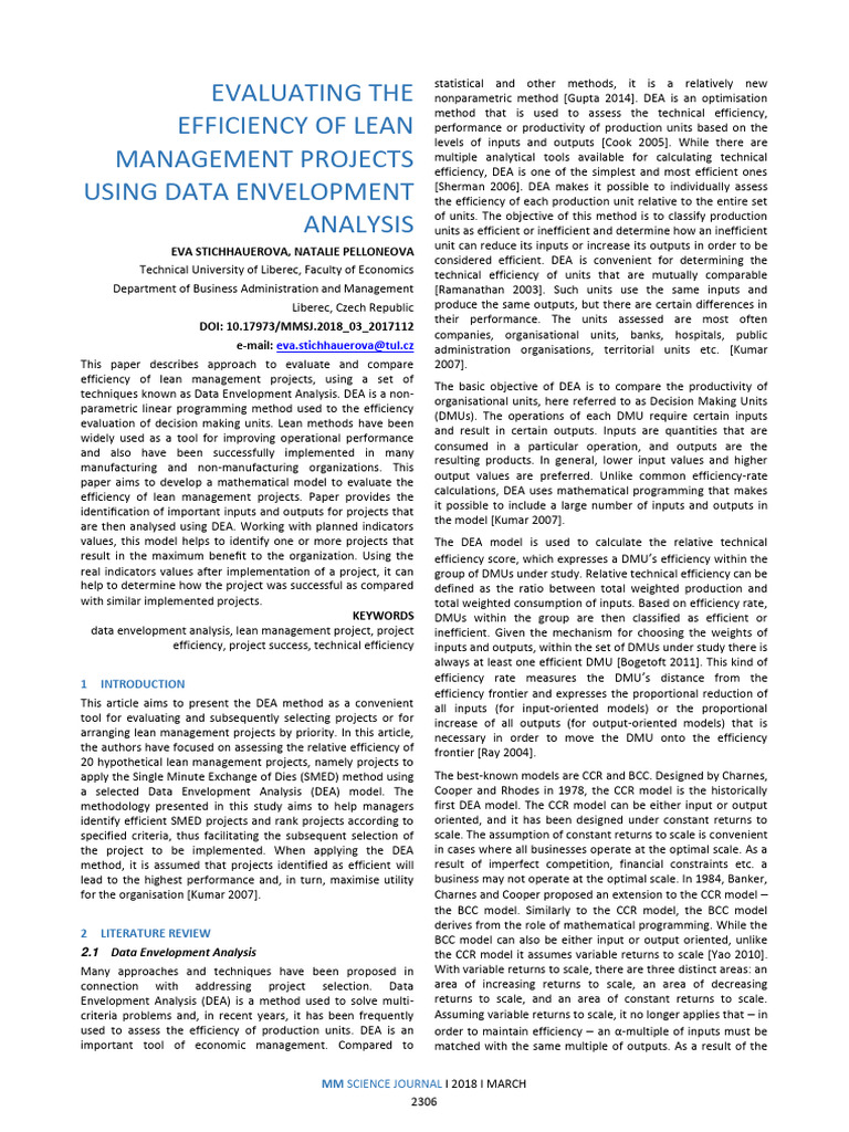 mmscience_2018-03_evaluating-the-efficiency-of-lean-management-projects-using-data-envelopment ...