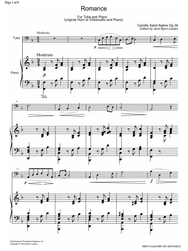 Notes de piano pour Romance | PDF | Technologie et ingénierie