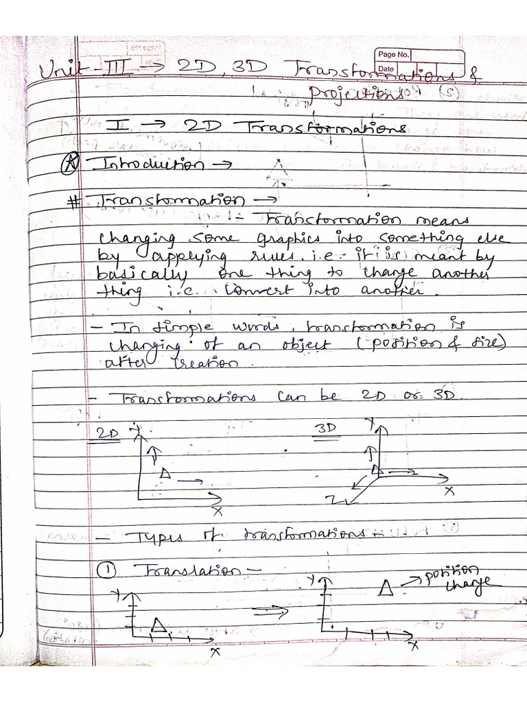 Cg Unit 3 Notes Pdf