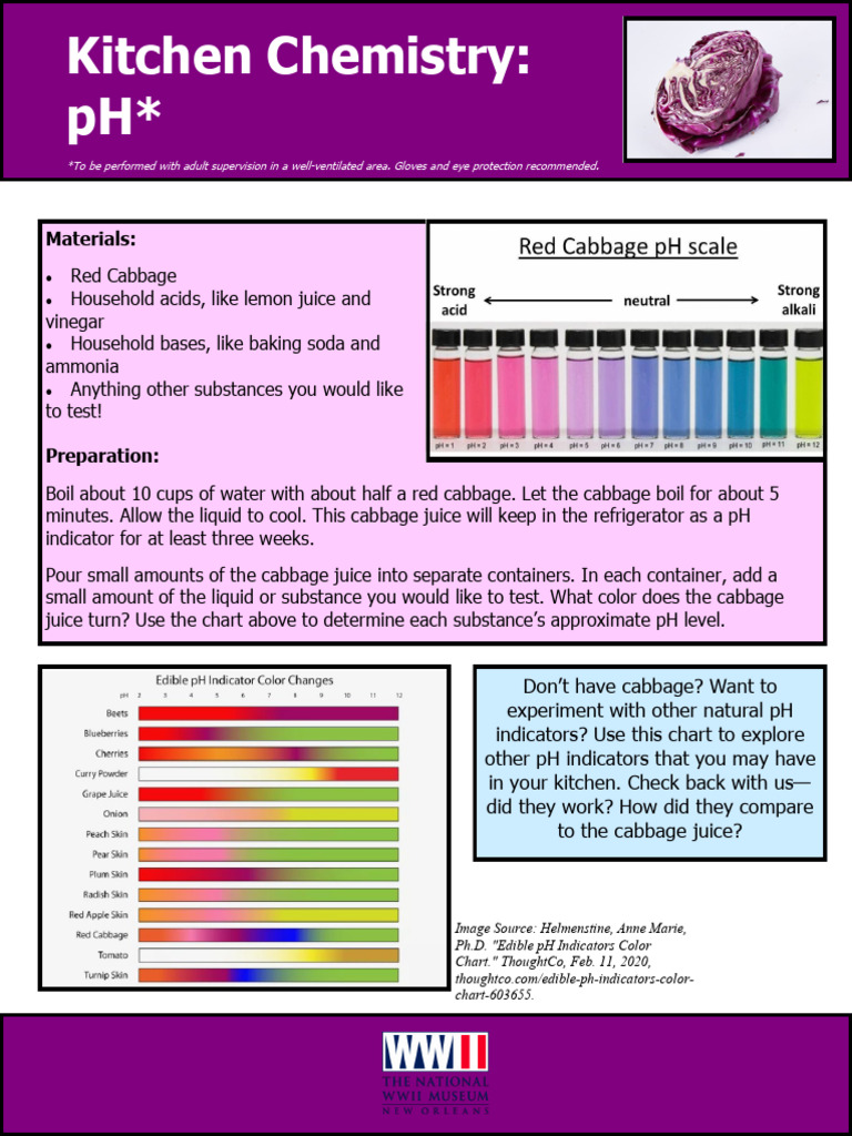 Kitchen Chemistry - PH | PDF | Ph | Chemistry