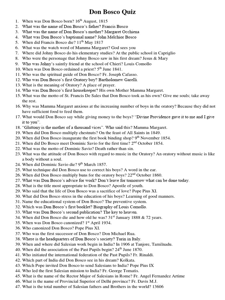 Quiz handout given to Students | PDF