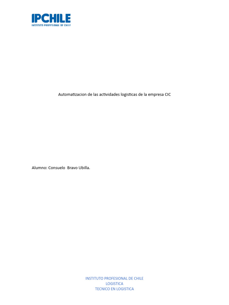 Empresa Cic - Bimestre 1 Modulo 3 | PDF | Logística | Planificación de recursos empresariales