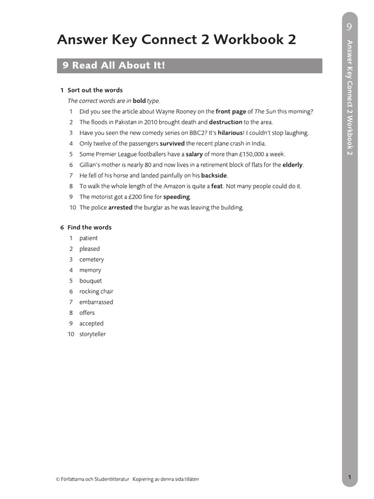 Connect2 Workbook2 Facit | PDF | Marco Polo | Hamburgers