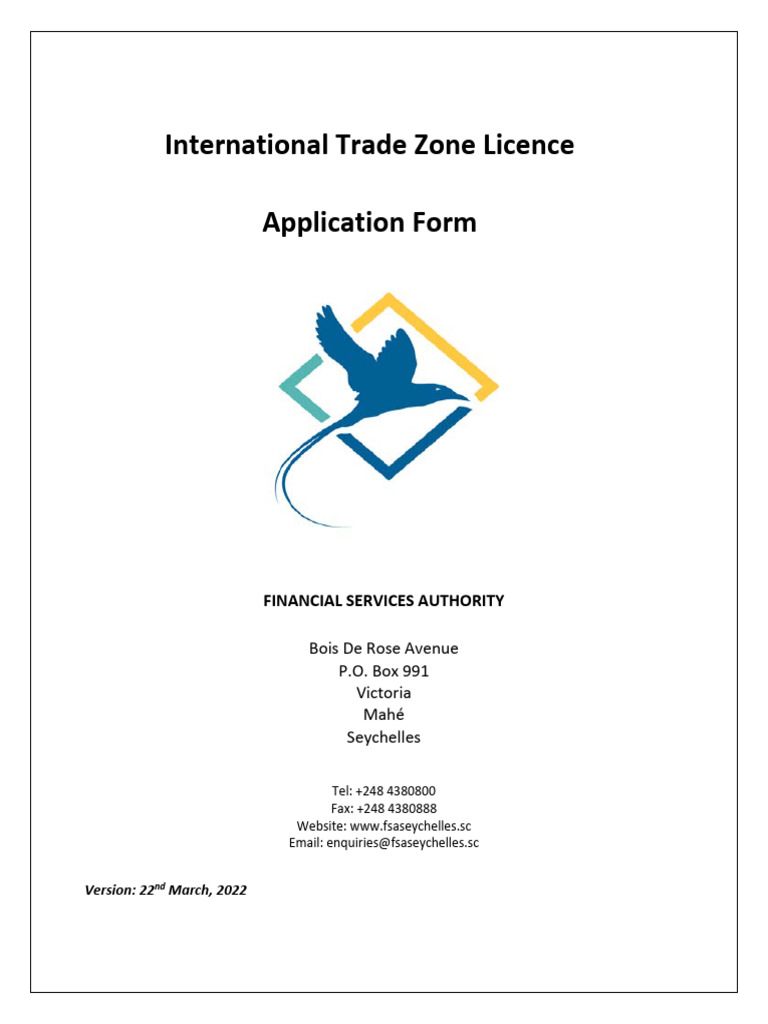International Trade Zone Application Form | PDF | Notary Public | Business