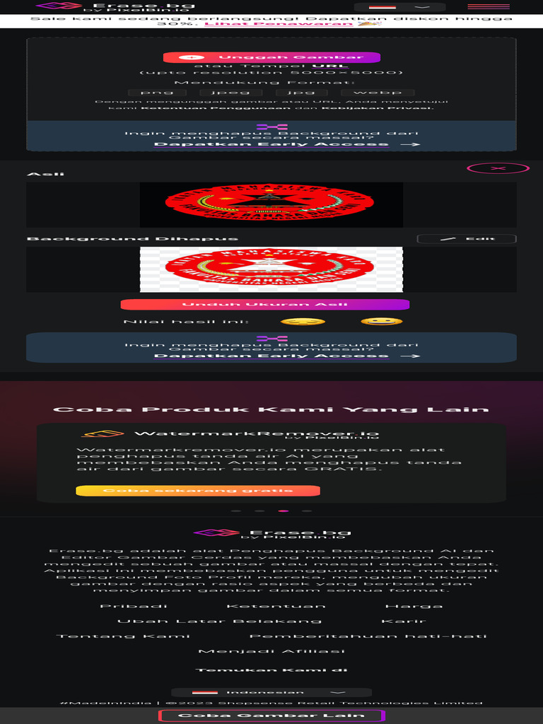 Hapus BG - Unggah Gambar Untuk Membuat Background Transparan - Erase ...