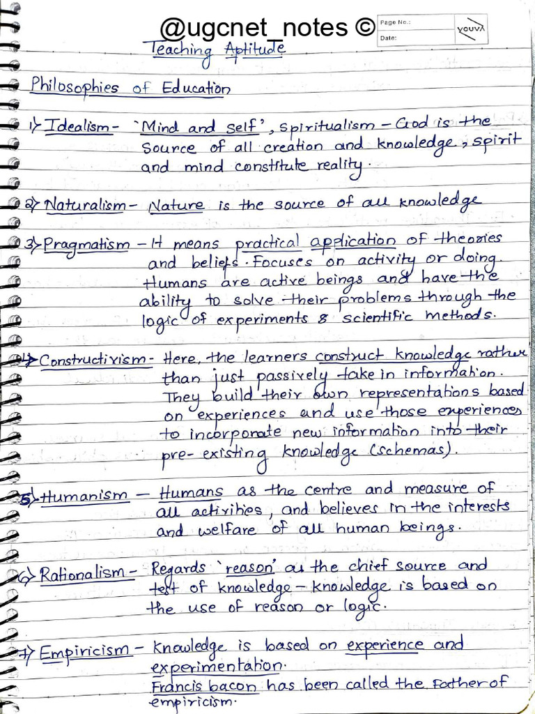 UGC NET Teaching Aptitude Notes PDF | PDF