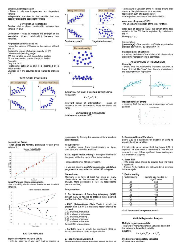 Cba101 FT | PDF | Errors And Residuals | Linear Regression