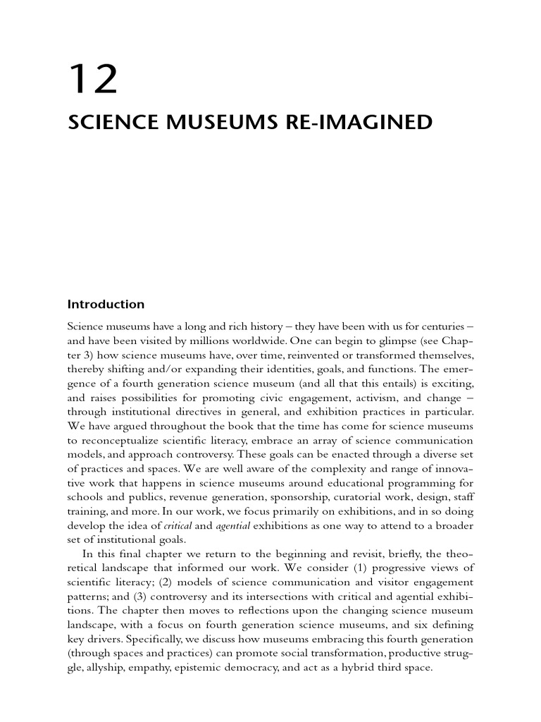 Science Museums Reimagined | PDF | Science | Empathy