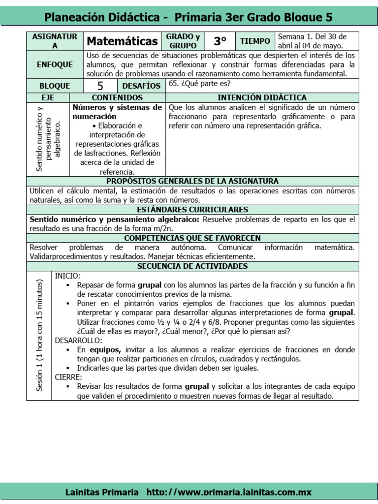 Plan 3er Grado - Bloque 5 Matem - Ticas (2017-2018) | PDF | División (Matemáticas) | Multiplicación