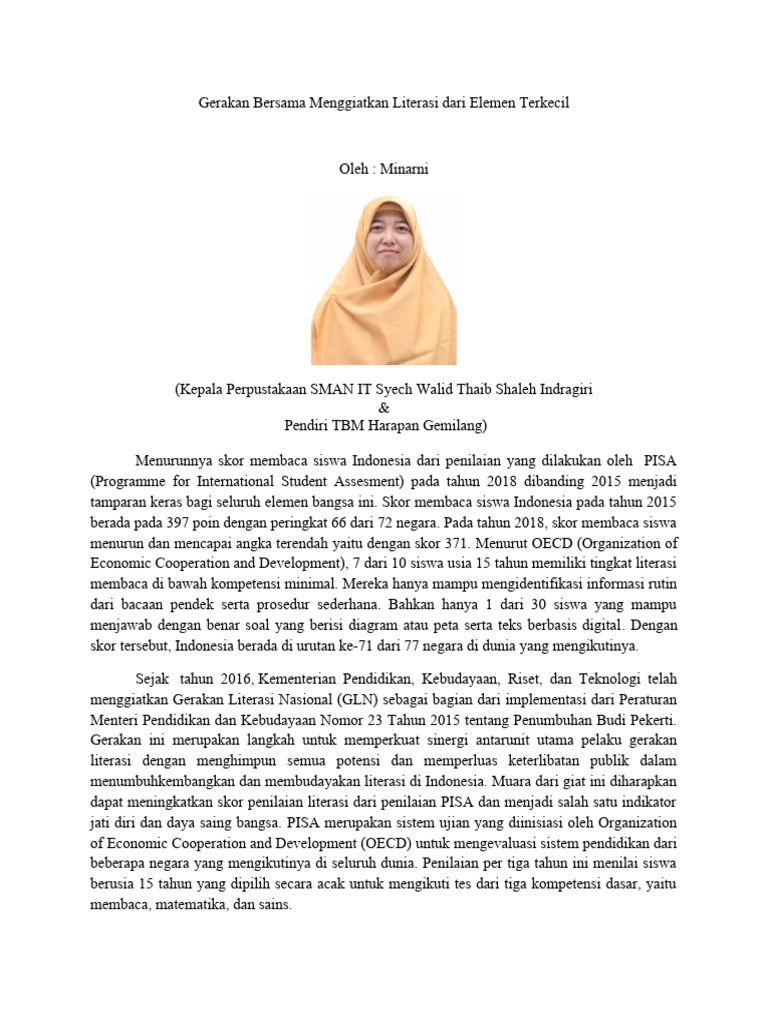 ALINEA 9 APRIL 2023 - Gerakan Bersama Menggiatkan Literasi Dari Elemen Terkecil | PDF ...