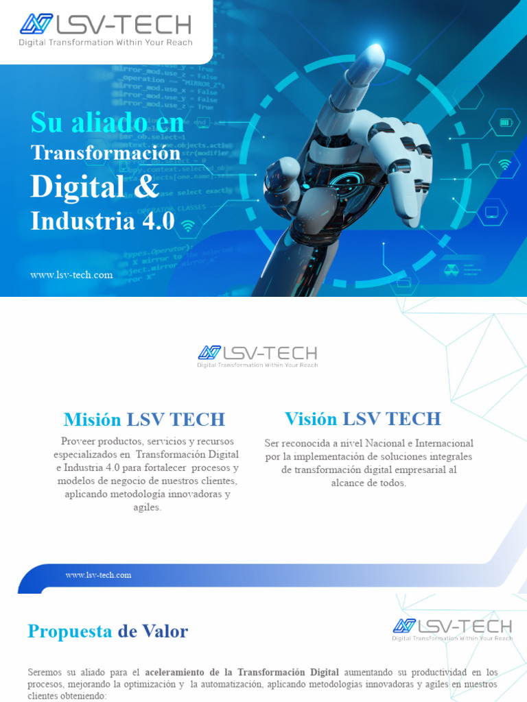LSV Tech: Transformación Digital en Colombia | PDF | Internet de las ...