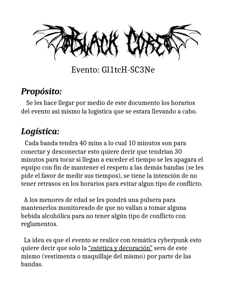 Horarios Gl1tcH-SC3Ne | PDF