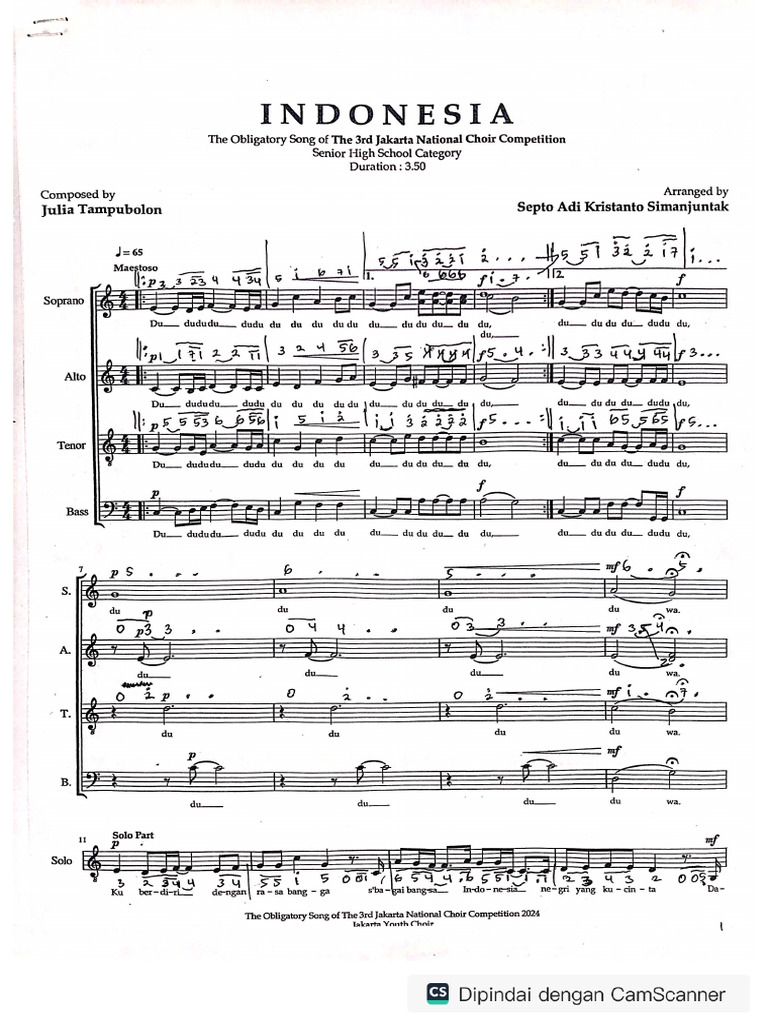 Partitur Indonesia | PDF