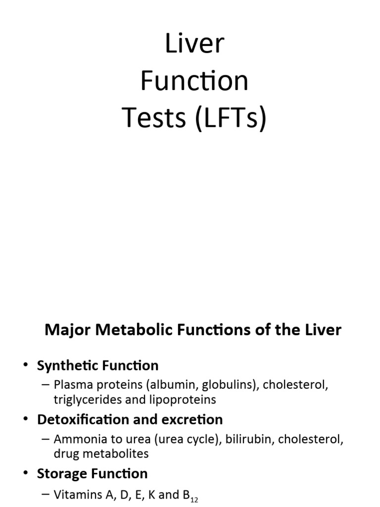 Liver Function Tests | PDF | Liver | Hepatitis